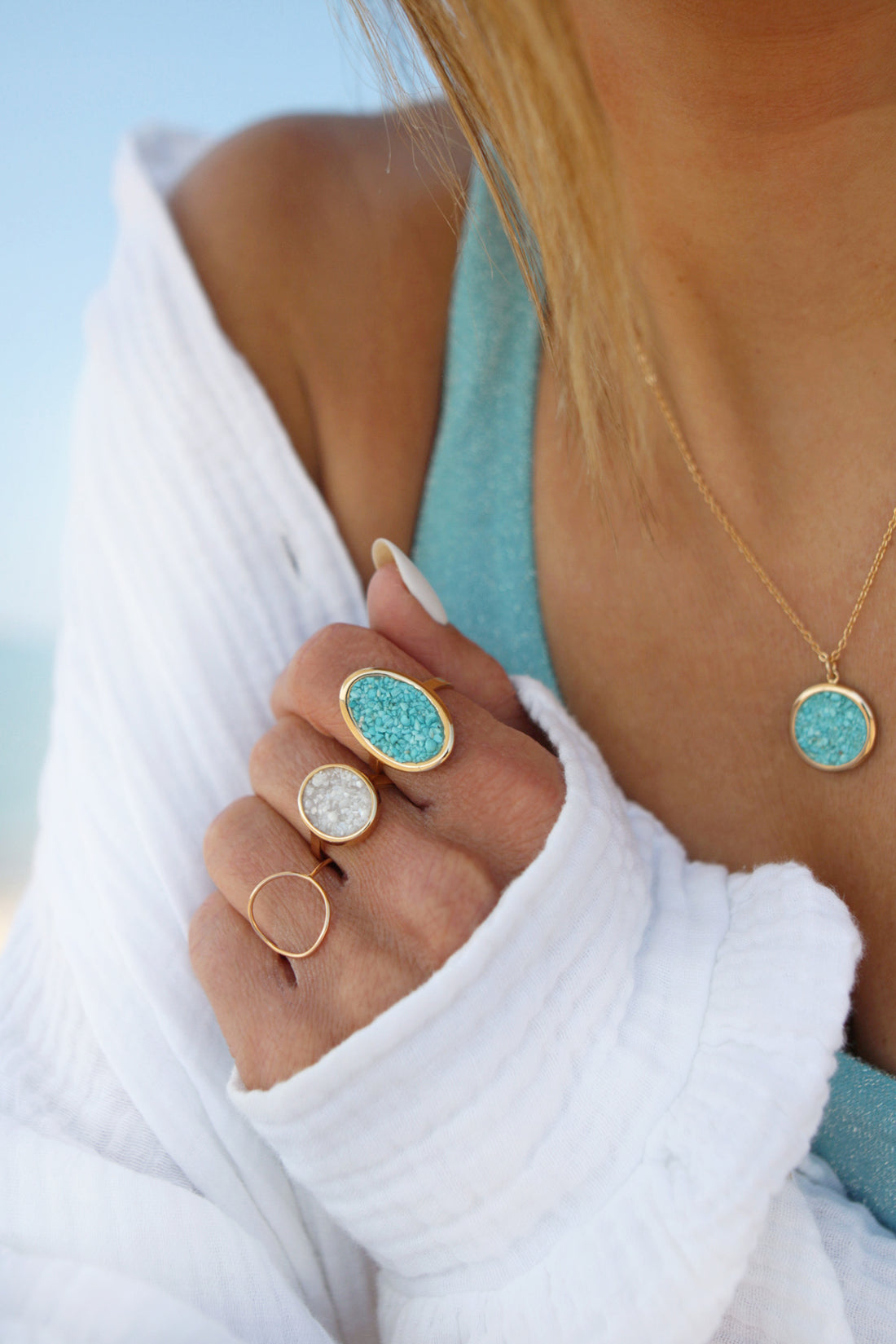 Bague Vitoria - plaqué or - femme - Léo Sedim – Leo Sedim